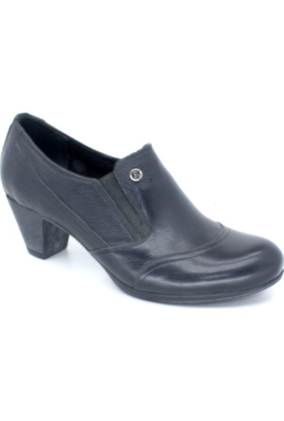 Scavia 42 Deri Doktor Tavsiyeli Iç Deri Kalın Topuk Günlük Ayakkabı