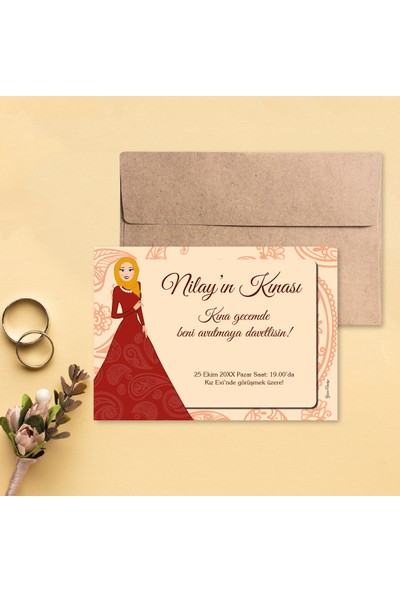 Otuz9 Kraft Zarflı Davetiye Düğün - Nişan - Kına - Nikah (100 Adet) Otuz9 Kraft Zarflı Davetiye Düğün - Nişan - Kına - Nikah (100 Adet)
