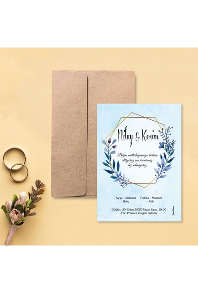 Otuz9 Kraft Zarflı Davetiye Düğün - Nişan - Kına - Nikah (100 Adet) Otuz9 Kraft Zarflı Davetiye Düğün - Nişan - Kına - Nikah (100 Adet)