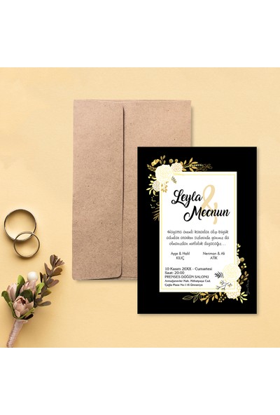 Otuz9 Kraft Zarflı Davetiye Düğün - Nişan - Kına - Nikah (100 Adet) Otuz9 Kraft Zarflı Davetiye Düğün - Nişan - Kına - Nikah (100 Adet)