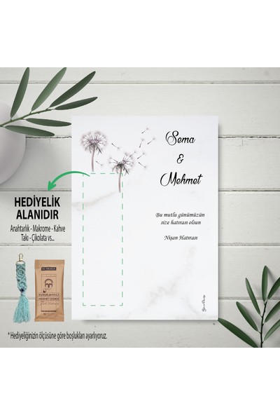 Otuz9 Reklam Hediyelik Kartı Düğün Nişan Kına Nikah Söz 25 Adet