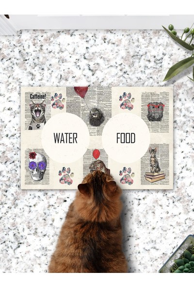 PatiPeti Gazete Kediler Kedi Köpek Eğitim Mama Paspası ve Beslenme Altlığı PatiPeti Gazete Kediler Kedi Köpek Eğitim Mama Paspası ve Beslenme Altlığı