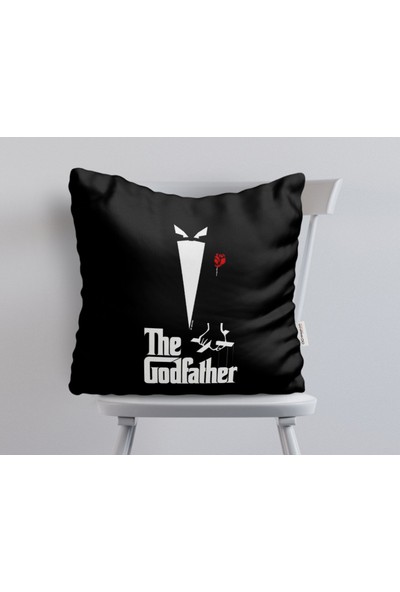 Bk Gift Godfather Baba Tasarımlı Beyaz Yastık-25