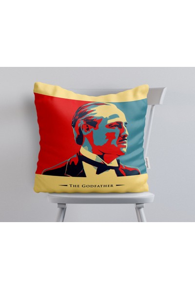 Bk Gift Godfather Baba Tasarımlı Beyaz Yastık-24