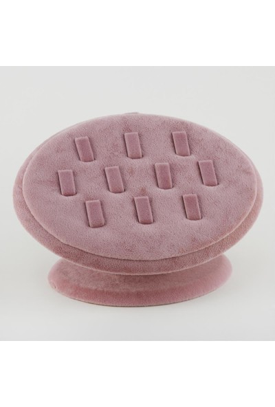 Aydın Dekor Yerli Oval Sertex Kumaşı Pembe Yüzük Takı Standı (Aydındecor) Aydın Dekor Yerli Oval Sertex Kumaşı Pembe Yüzük Takı Standı (Aydındecor)