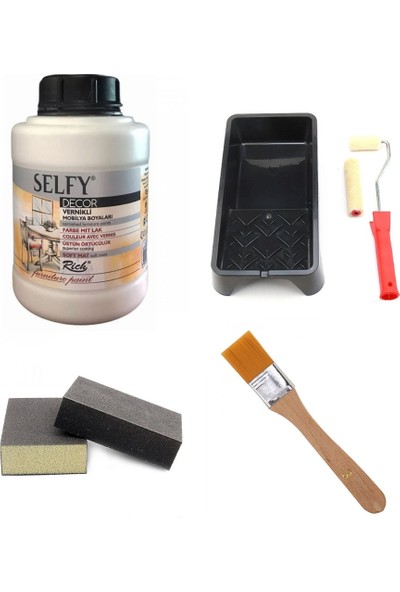 HobiDünya Rich Selfy Decor Mobilya Boyama Seti Antik Beyaz