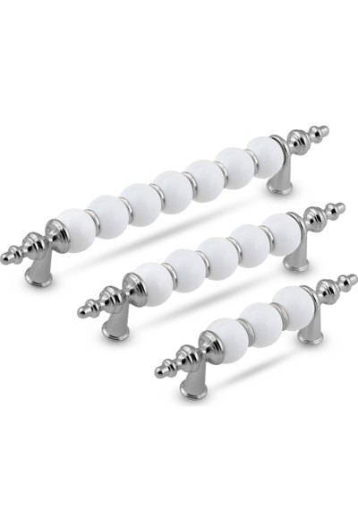Trend 64-96-128-160 mm Boncuk Dolap Çekmece Kulp - Renk Seçenekli