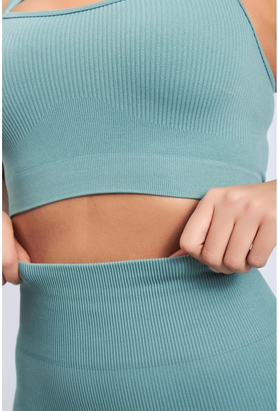 Juu and Go Kadın Dikişsiz Seamless Fitilli Kısa Tayt Juu and Go Kadın Dikişsiz Seamless Fitilli Kısa Tayt