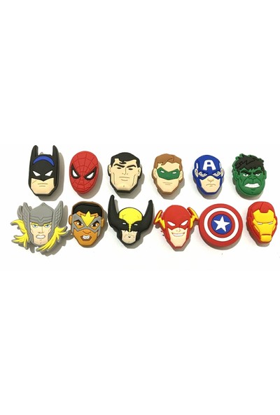 Croci 12 Adet Crocs Terlik Süsleri Jibbitz C-22 Croci 12 Adet Crocs Terlik Süsleri Jibbitz C-22