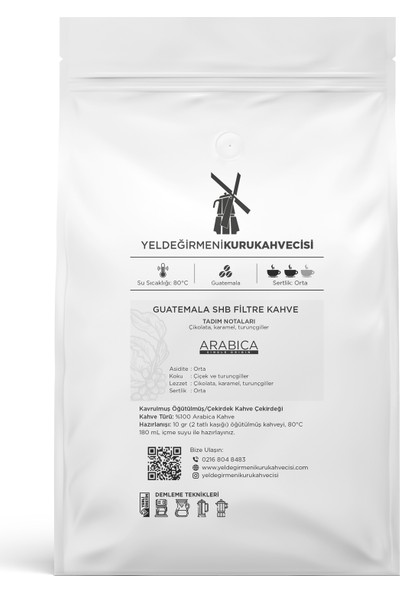 Yeldeğirmeni Kurukahvecisi Guatemala Shb Filtre Kahve 1000 Gr Yeldeğirmeni Kurukahvecisi Guatemala Shb Filtre Kahve 1000 Gr