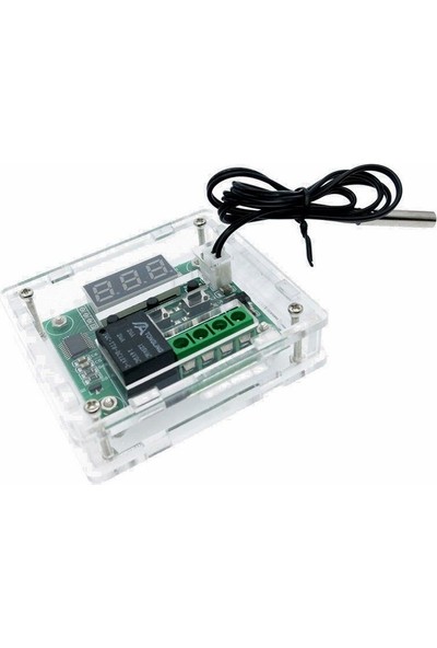 Cuiisw W1209 Dijital Termostat + Şeffaf Kutu