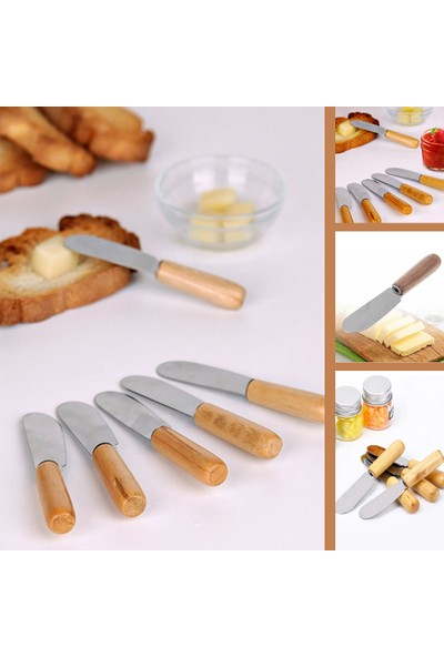 Anadolu Saray Çarşısı 6'lı Ahşap Saplı Mini Reçel ve Tereyağı Bıçağı Ahşap Saplı Spatula Seti Anadolu Saray Çarşısı 6'lı Ahşap Saplı Mini Reçel ve Tereyağı Bıçağı Ahşap Saplı Spatula Seti