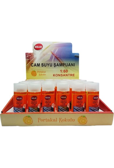 Carpex Gojo Cam Suyu Şampuanı 1:60 Konsantre 36 'lı Paket Carpex Gojo Cam Suyu Şampuanı 1:60 Konsantre 36 'lı Paket