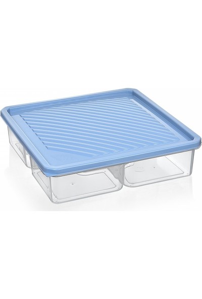 Bager Smart 5 Bölmeli Kare Saklama Kabı Kahvaltılık - Çerezlik Bager Smart 5 Bölmeli Kare Saklama Kabı Kahvaltılık - Çerezlik