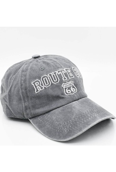 Külah Çocuk Route 66 Nakışlı Gri Siyah Şapka 9-15 Yaş Külah Çocuk Route 66 Nakışlı Gri Siyah Şapka 9-15 Yaş