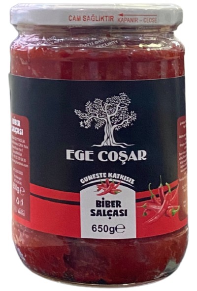 Ege Coşar Güneşte Kurutma Biber Salçası 650 gr