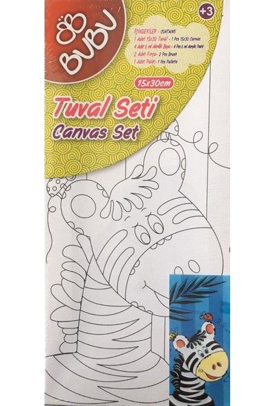Bubu Tuval Boyama Seti 15 x 30 cm