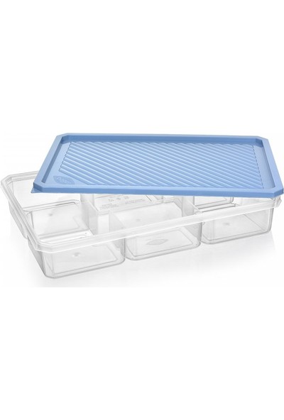 Bager Smart 7 Bölmeli Kare Saklama Kabı Kahvaltılık - Çerezlik Bager Smart 7 Bölmeli Kare Saklama Kabı Kahvaltılık - Çerezlik