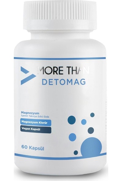 More Than Detomag (520 Mg Magnezyum Klorür) 60 Kapsül More Than Detomag (520 Mg Magnezyum Klorür) 60 Kapsül