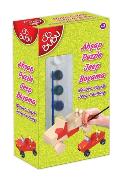 Bubu Ahşap Jeep Puzzle Boyama Bubu Ahşap Jeep Puzzle Boyama