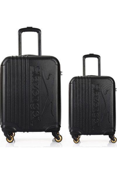 Slazenger 2'li Valiz Seti Büyük Boy - Kabin Boy Siyah Slazenger 2'li Valiz Seti Büyük Boy - Kabin Boy Siyah