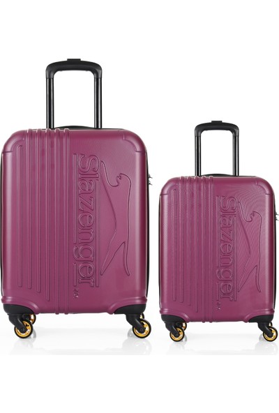 Slazenger 2'li Valiz Seti Büyük Boy - Kabin Boy Mor Slazenger 2'li Valiz Seti Büyük Boy - Kabin Boy Mor
