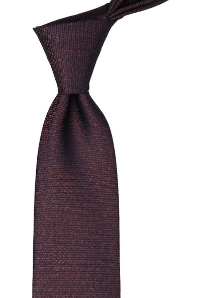 Kravatkolik Kahverengi Kum Desen Mendilli Klasik Kravat KK9834