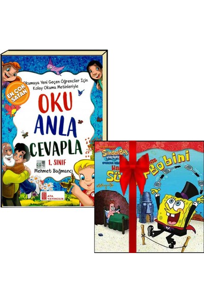 Ata Yayıncılık 1. Sınıf Oku Anla Cevapla+Süngerbob Hikaye