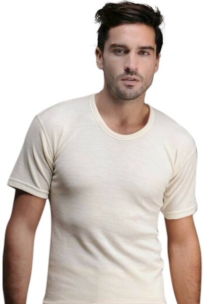 Hasyün Kısa Kollu Erkek Içlik | Krem Hasyün Kısa Kollu Erkek Içlik | Krem