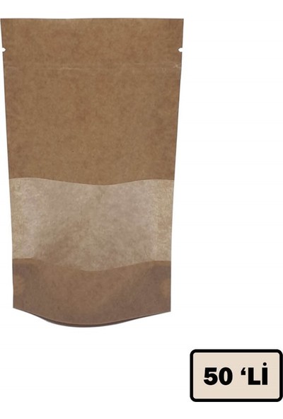 Kraft Kilitli Poşet 11*18,5*3- 50'li