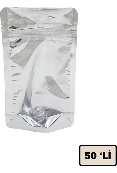 Metalize Kilitli Poşet 11*18,5*3 - 50'li Metalize Kilitli Poşet 11*18,5*3 - 50'li
