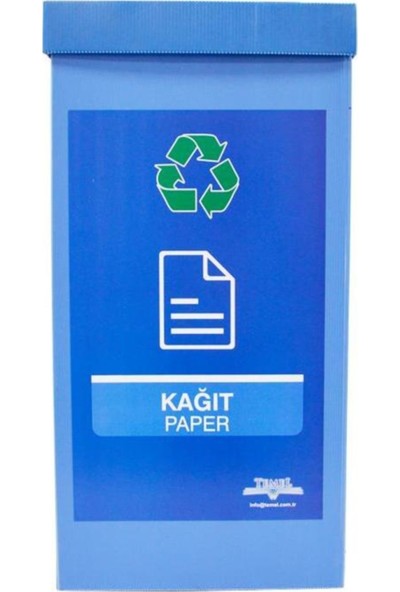 Öz Ekim Geri Dönüşüm Kutusu Sıfır Atık Kutusu Mavi