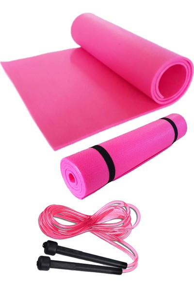 Glamonda 7mm Egzersiz Minderi ve Atlama Ipi Seti Pilates Minderi Seti