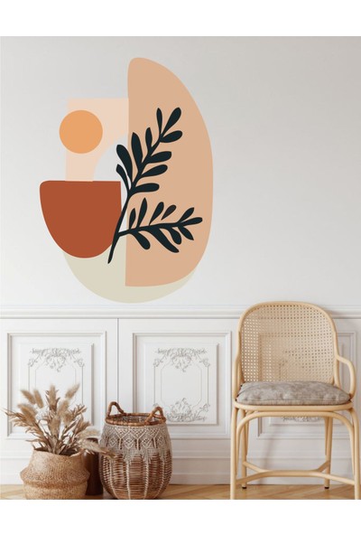 Piksel Grafik Soyut Sanat Bohem Duvar Stickerı