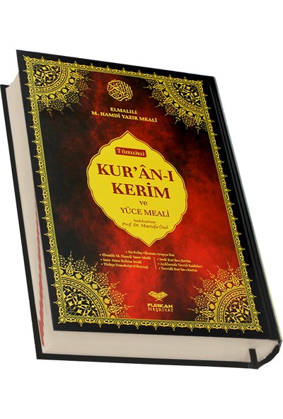 Furkan Neşriyat Kuranı Kerim 7 Özellikli Arapça Satır Arası Türkçe Okunuş Kelime Anlamı Meal Tecvidli Rahle Boy