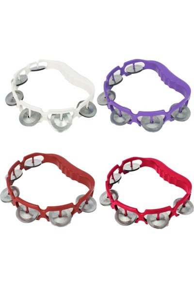 Happyland Plastik Tef Zilli Def 10 Adet Karışık Plastik Tef Karışık