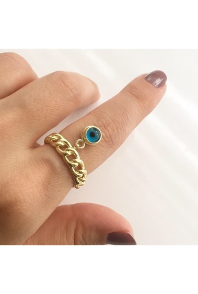 Simurg Jewellery Gümüş Nazarlı Yüzük