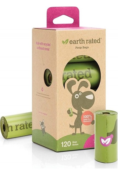 Earth Rated Köpekler Için Ekstra Dayanıklı-Sızdırmaz Dışkı Torbası Lavantalı 8 Rulo - 120 Poşet Earth Rated Köpekler Için Ekstra Dayanıklı-Sızdırmaz Dışkı Torbası Lavantalı 8 Rulo - 120 Poşet