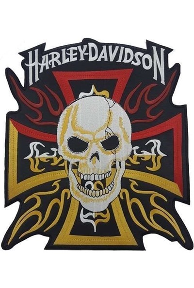 Sim Nakış Harley Davidson Motor Nakış Işleme Arma Patch Peç 27×30 cm