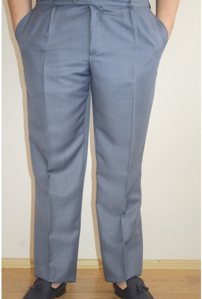 Jack Paul Erkek Klasik Kesim Pileli Mavi Kumaş Pantolon Jack Paul Erkek Klasik Kesim Pileli Mavi Kumaş Pantolon