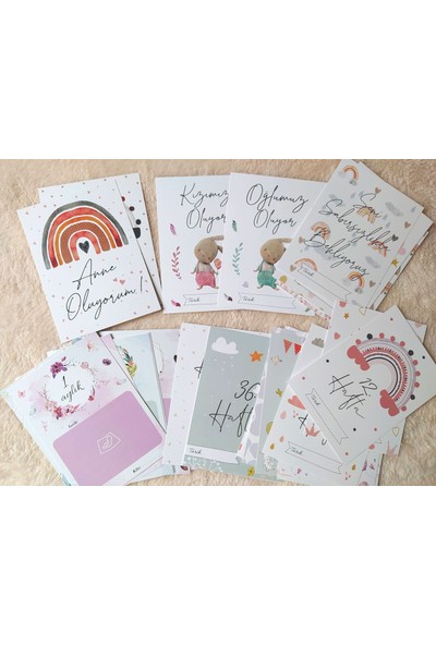 Esmababy Hamile Anı Kartı Seti 32'li