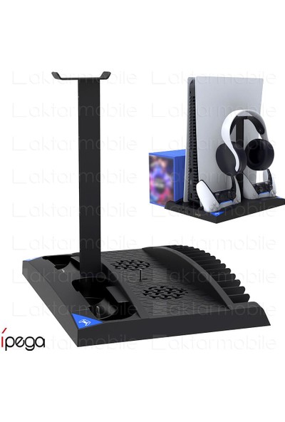 AktarMobile Playstation Ps5 Stand & Dualsense Şarj Istasyonu & Kulaklık Standı - Soğutucu Fanlı - 6 In 1 AktarMobile Playstation Ps5 Stand & Dualsense Şarj Istasyonu & Kulaklık Standı - Soğutucu Fanlı - 6 In 1