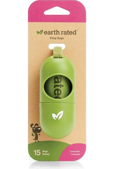 Earth Rated Köpekler Için Dışkı Torbası Kutusu +1 Rulo Earth Rated Köpekler Için Dışkı Torbası Kutusu +1 Rulo