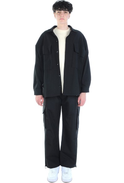Nourstudios Oversize Siyah Gömlek Ceket Nourstudios Oversize Siyah Gömlek Ceket