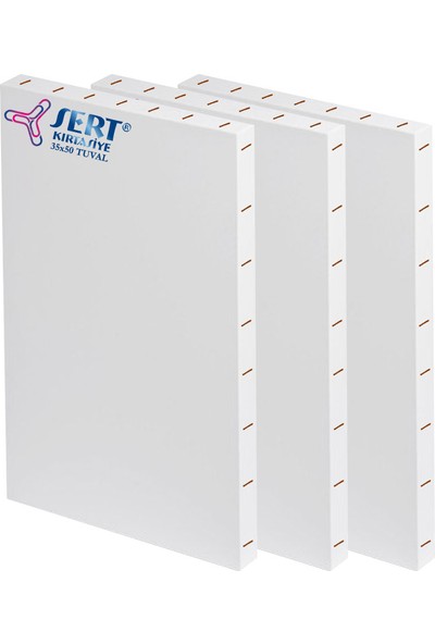 Sert Kırtasiye Tuval Yandan Zımbalı Öğrenci Tuvali 35 x 50 cm 3'lü Sert Kırtasiye Tuval Yandan Zımbalı Öğrenci Tuvali 35 x 50 cm 3'lü