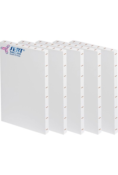 Sert Kırtasiye Tuval Yandan Zımbalı Öğrenci Tuvali 35 x 50 cm 5'li Sert Kırtasiye Tuval Yandan Zımbalı Öğrenci Tuvali 35 x 50 cm 5'li