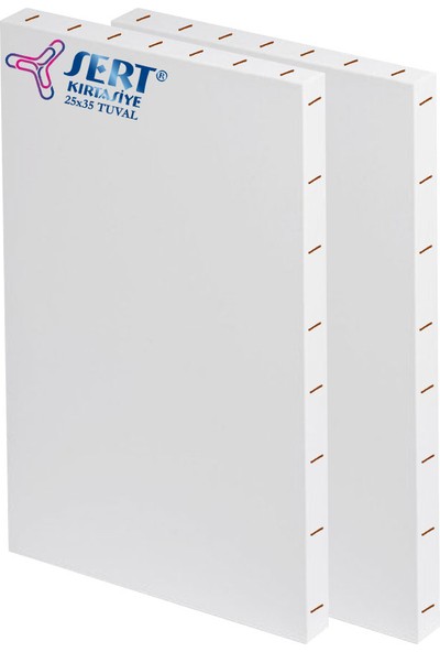 Sert Kırtasiye Tuval Yandan Zımbalı Öğrenci Tuvali 25 x 35 cm 2'li Sert Kırtasiye Tuval Yandan Zımbalı Öğrenci Tuvali 25 x 35 cm 2'li