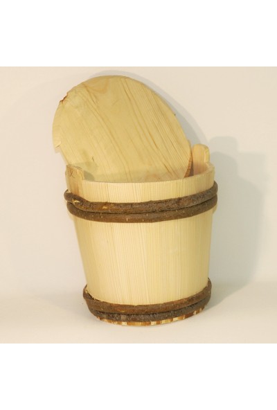 Sağlar El Sanatları Çam Ağacı Yoğurt Kovası (Mucize Yoğurt Kova)