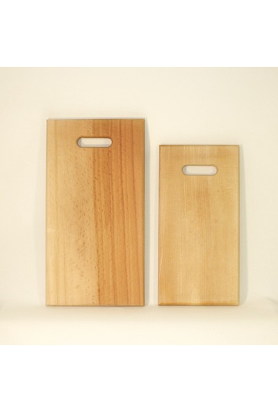 Sağlar El Sanatları Bütün Ağaç Et Dövme ve Kesme Tahtası Seti