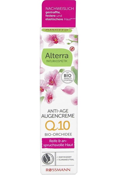 Alterra Göz Kremi 15 ml Anti Age Orkide